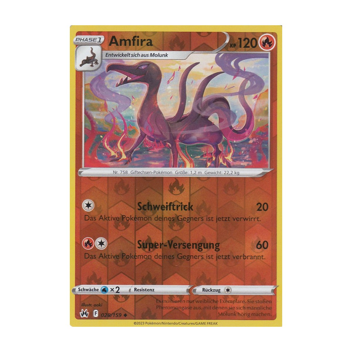 Amfira 028/159 REVERSE HOLO Zenit der Könige Pokemon Karte kaufen