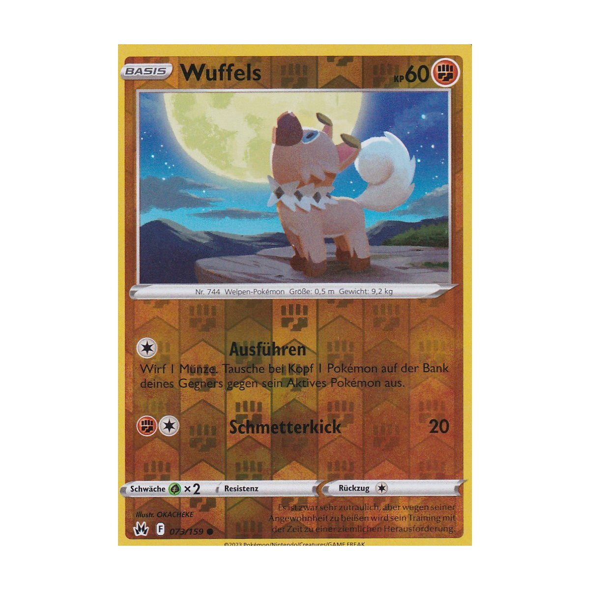Wuffels 073/159 REVERSE HOLO Zenit der Könige Pokemon Karte kaufen