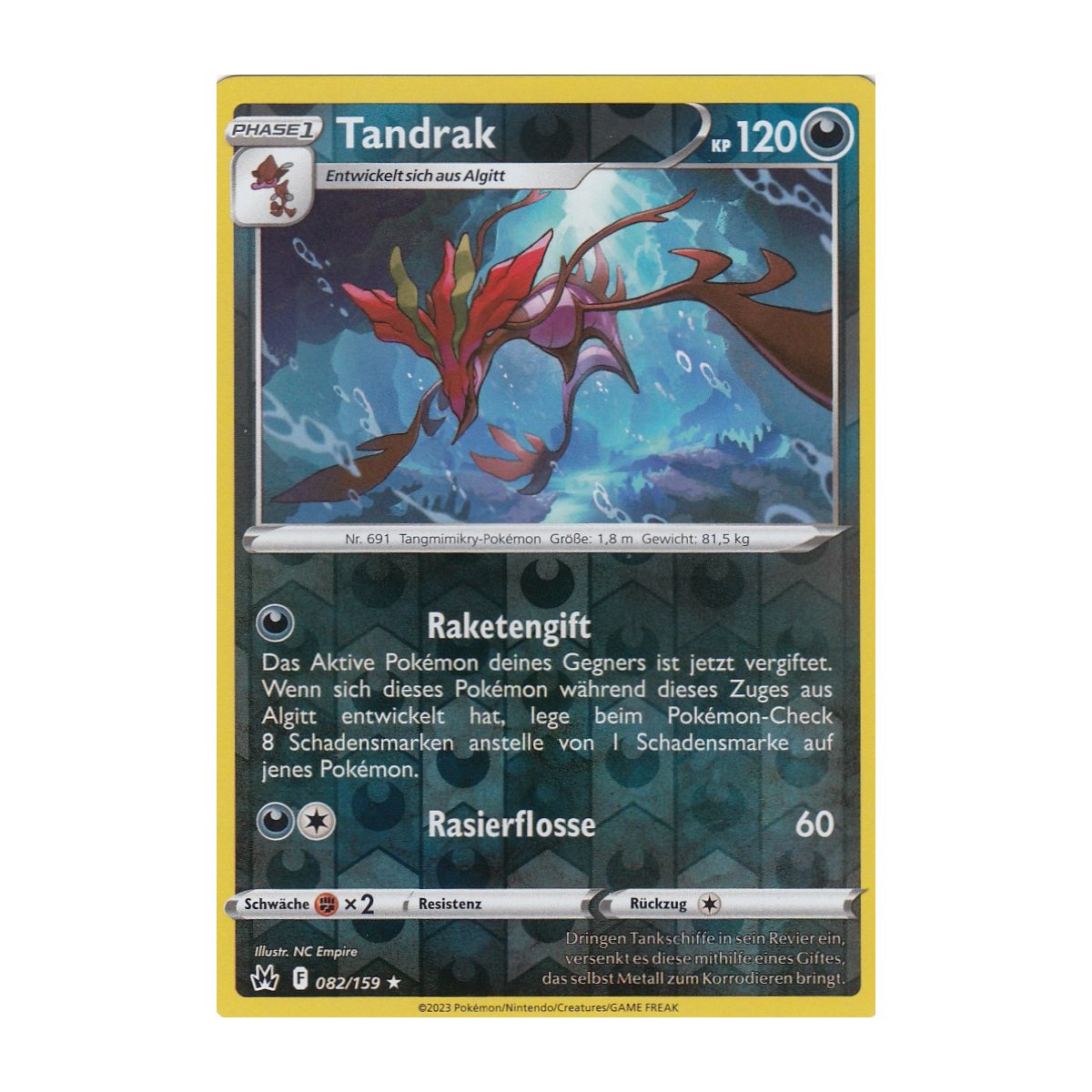 Tandrak 082/159 REVERSE HOLO Zenit der Könige Pokemon Karte kaufen