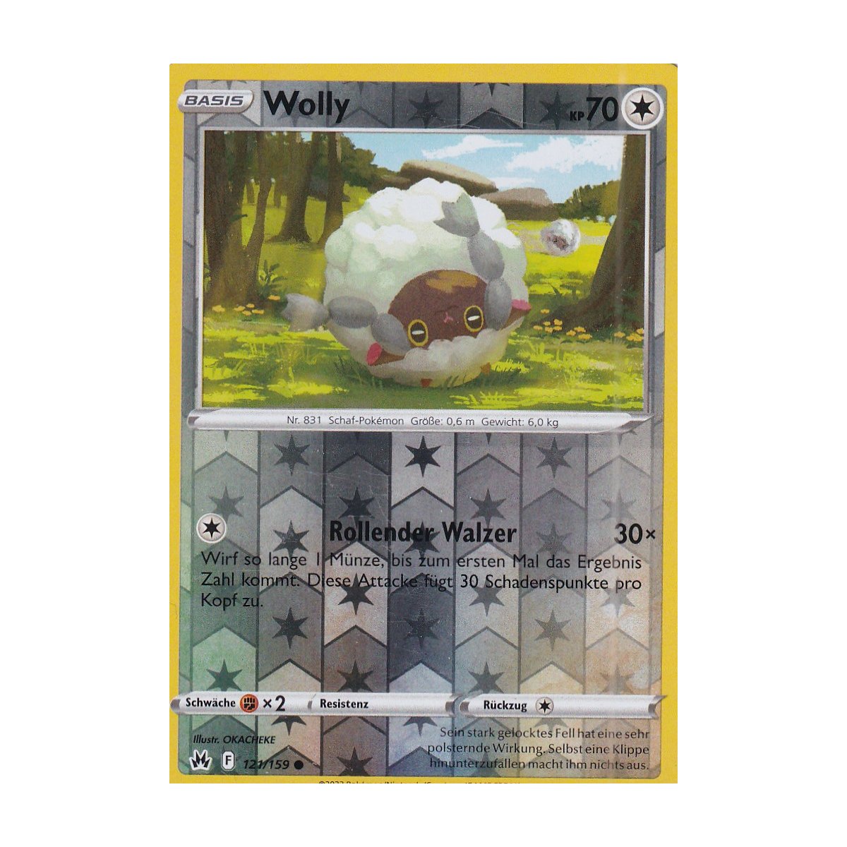 Wolly 121/159 REVERSE HOLO Zenit der Könige Pokemon Karte kaufen