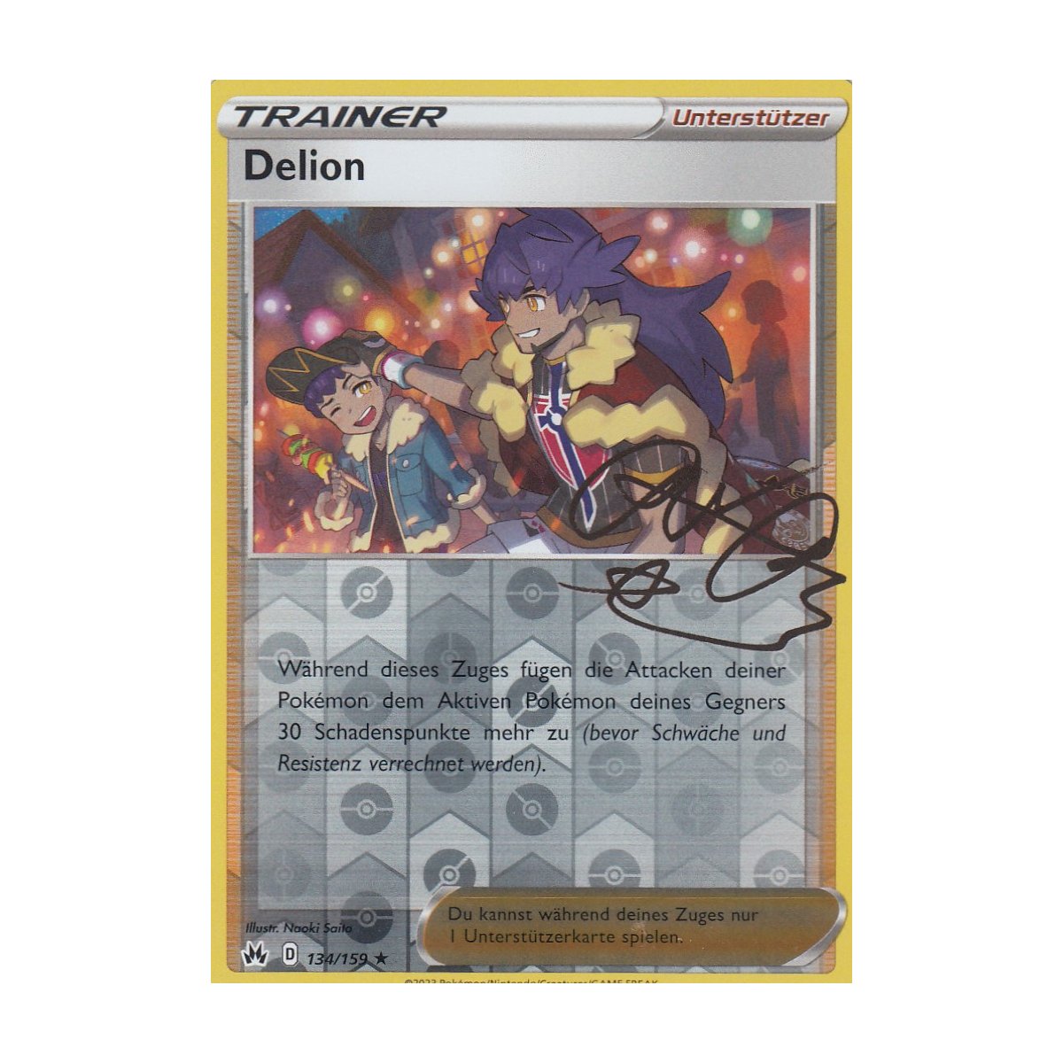 Delion 134/159 HOLO REVERSE HOLO Zenit der Könige Pokemon Karte kaufen