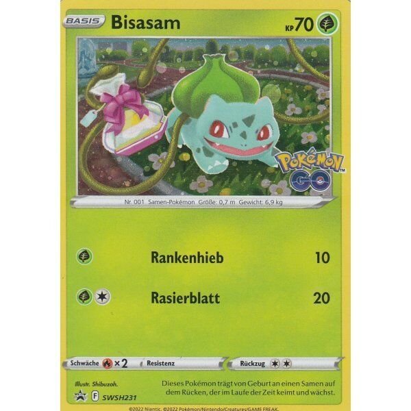 Bisasam SWSH231 SWSH Promos Pokemon Karte günstig kaufen