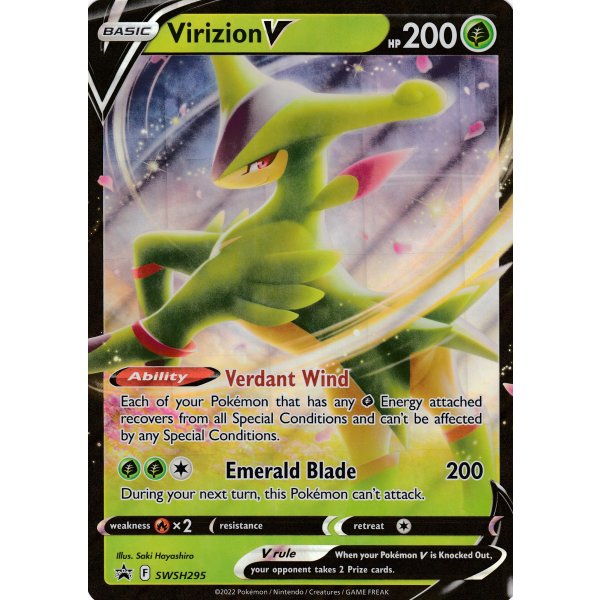 Virizion V SWSH295 PROMO XXL OVERSIZED/ÜBERGROß englisch SWSH Promos Pokemon Karte kaufen