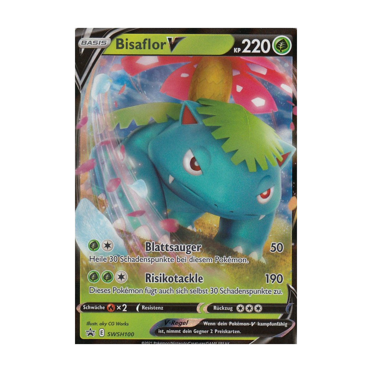 Bisaflor V SWSH100 SWSH Promos Pokemon Karte günstig kaufen