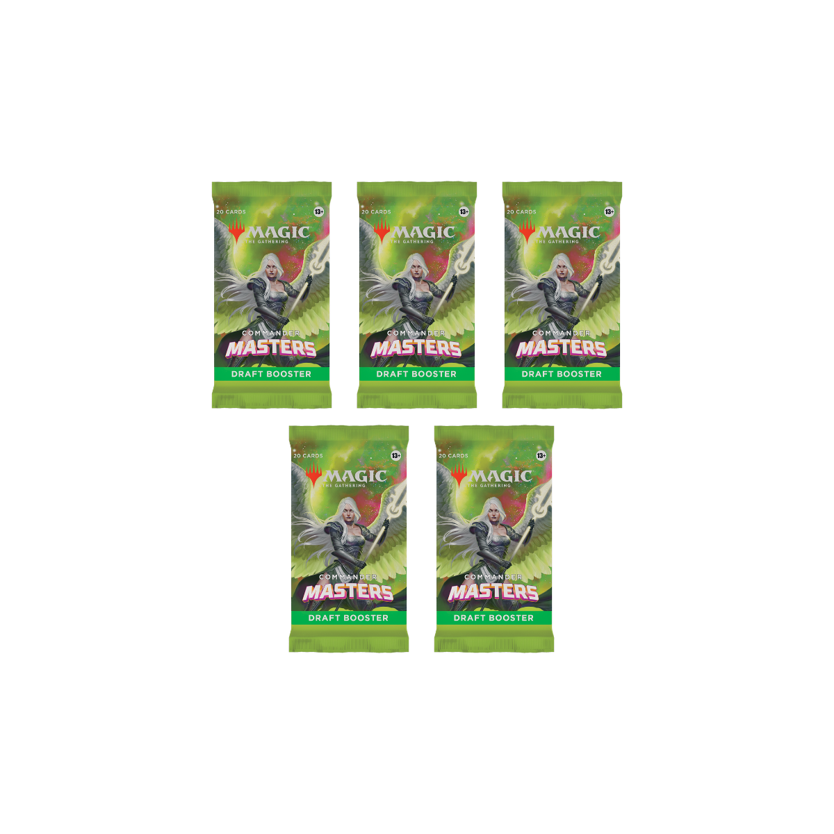 Commander Masters Draft Booster (5 Stück, englisch) Magic the Gathering ...