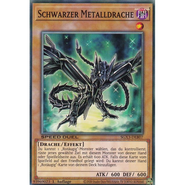 Schwarzer Metalldrache SGX3-DEB07 Speed Duel GX: Duelists of Shadows kaufen