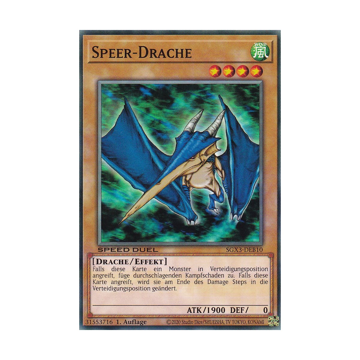 Speer-Drache SGX3-DEB10 Speed Duel GX: Duelists of Shadows kaufen