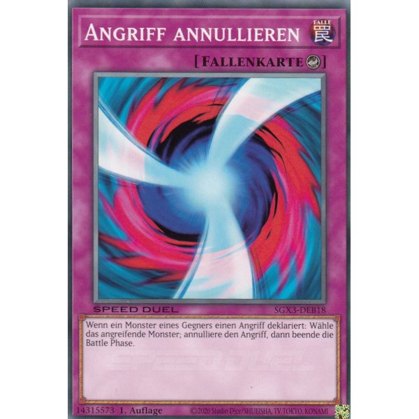 Angriff annullieren SGX3-DEB18 Speed Duel GX: Duelists of Shadows kaufen