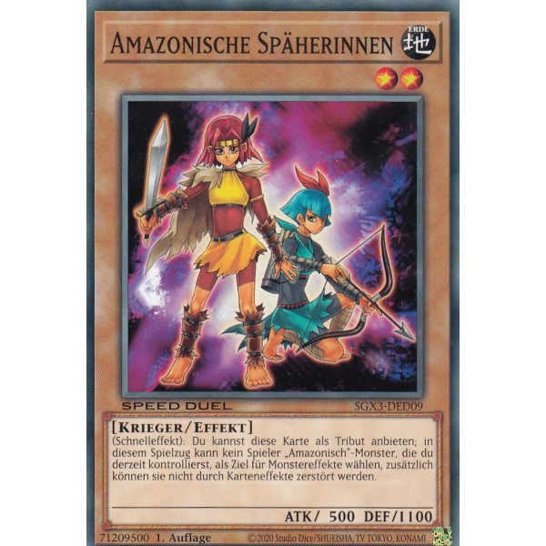 Amazonische Späherinnen SGX3-DED09 Speed Duel GX: Duelists of Shadows kaufen