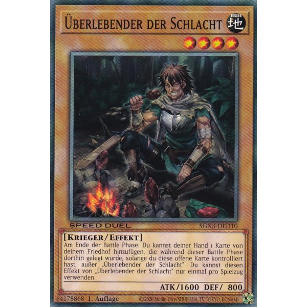 Überlebender der Schlacht SGX3-DED10 Speed Duel GX: Duelists of Shadows kaufen