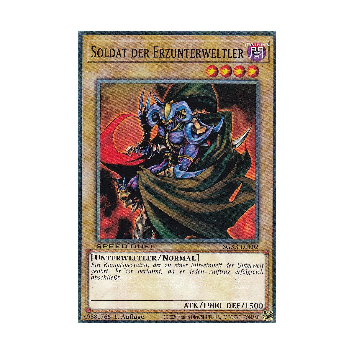 Soldat der Erzunterweltler SGX3-DEE02 Speed Duel GX: Duelists of Shadows kaufen