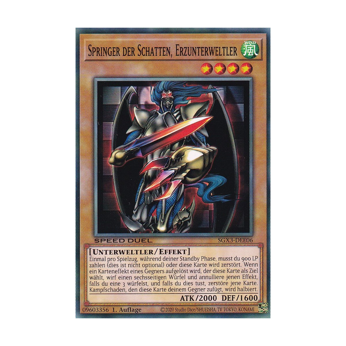 Springer der Schatten, Erzunterweltler SGX3-DEE06 Speed Duel GX: Duelists of Shadows kaufen