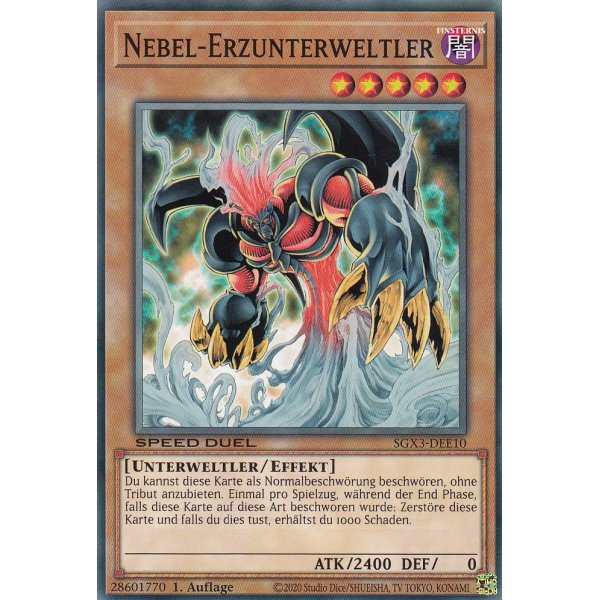 Nebel-Erzunterweltler SGX3-DEE10 Speed Duel GX: Duelists of Shadows kaufen