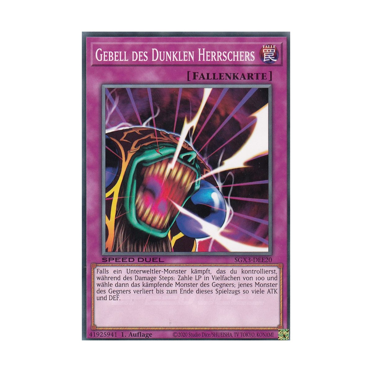 Gebell des Dunklen Herrschers SGX3-DEE20 Speed Duel GX: Duelists of Shadows kaufen