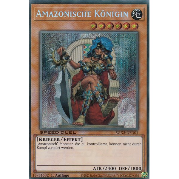 Amazonische Königin SGX3-DED01-SCR Speed Duel GX: Duelists of Shadows kaufen