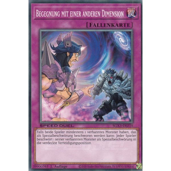 Begegnung mit einer anderen Dimension SGX3-DEF18 Speed Duel GX: Duelists of Shadows kaufen