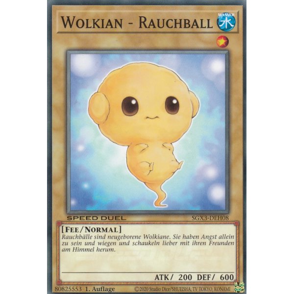 Wolkian – Rauchball SGX3-DEH08 Speed Duel GX: Duelists of Shadows kaufen