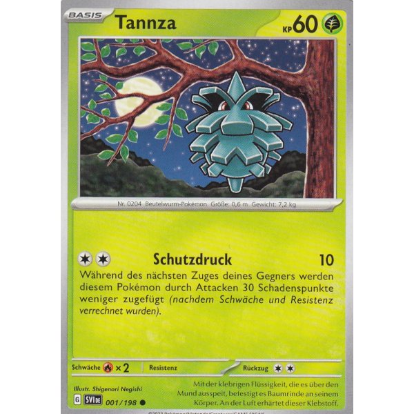 Tannza 001/198 Karmesin und Purpur Pokemon Karte günstig kaufen