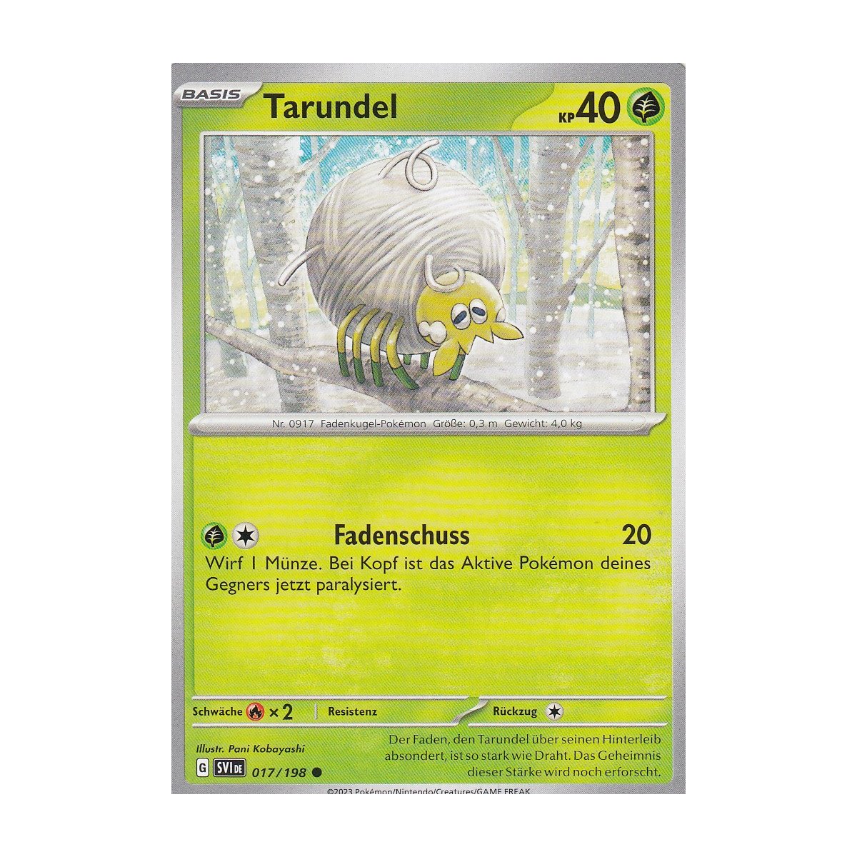 Tarundel 017/198 Karmesin und Purpur Pokemon Karte günstig kaufen