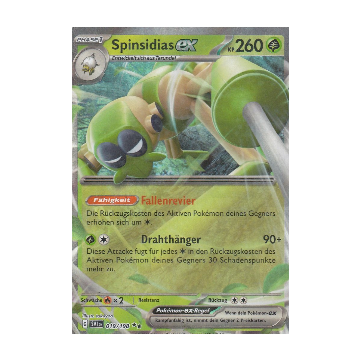 Spinsidias-ex 019/198 Karmesin und Purpur Pokemon Karte kaufen