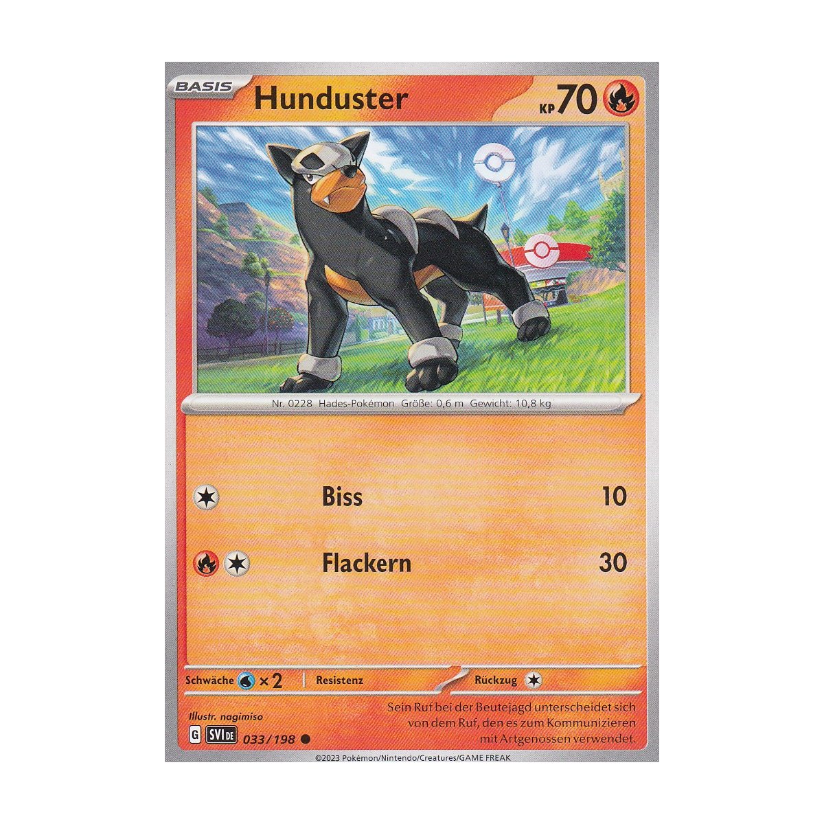 Hunduster 033/198 Karmesin und Purpur Pokemon Karte kaufen