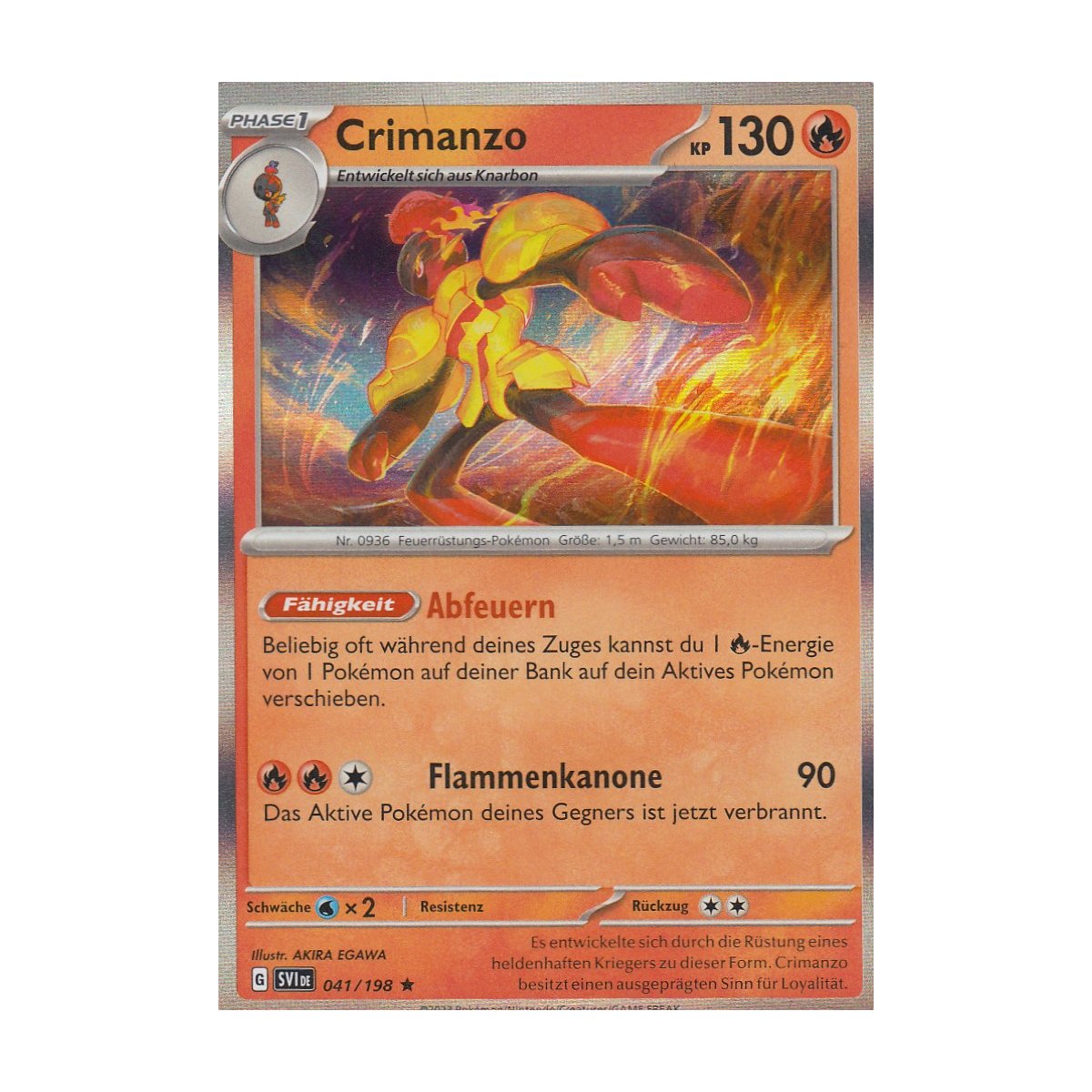 Crimanzo 041/198 Holo Karmesin und Purpur Pokemon Karte kaufen