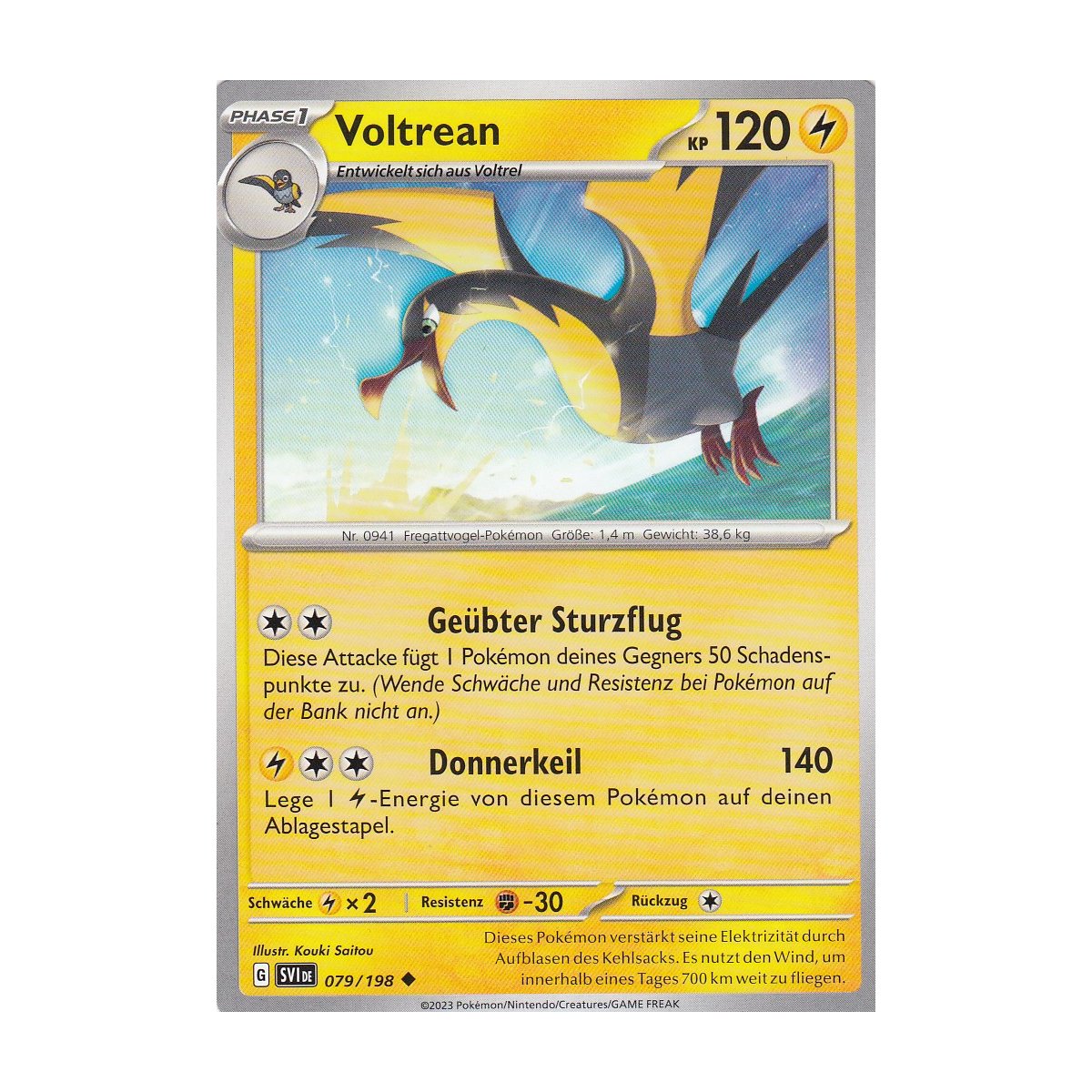 Voltrean 079/198 Karmesin und Purpur Pokemon Karte günstig kaufen