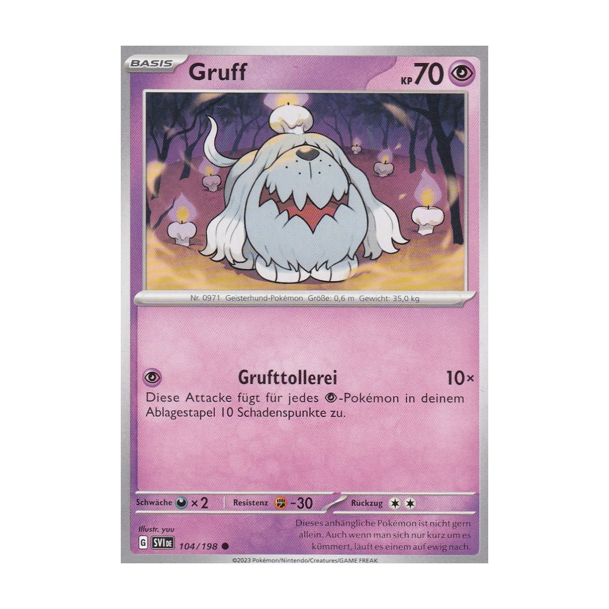 Gruff 104/198 Karmesin und Purpur Pokemon Karte günstig kaufen