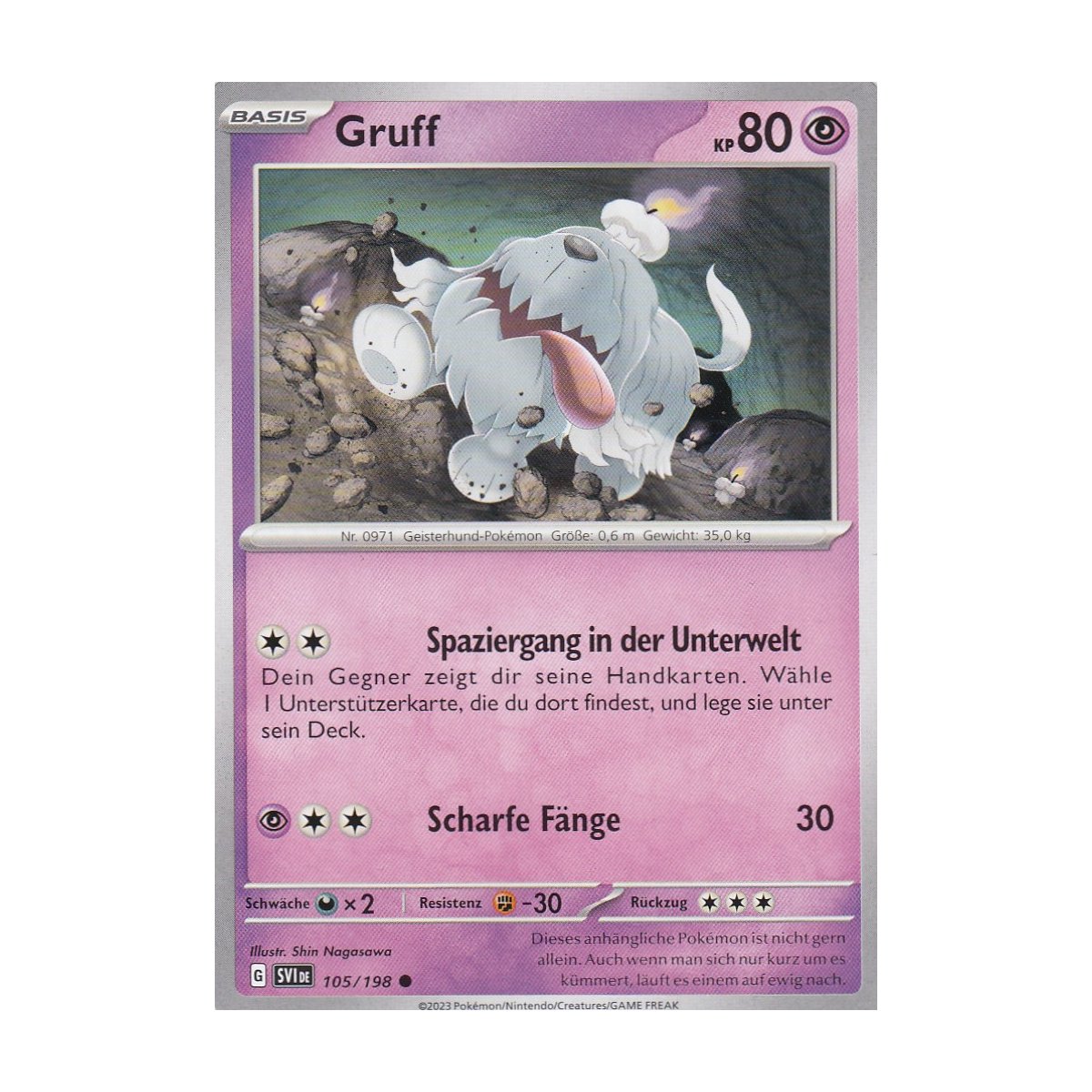 Gruff 105/198 Karmesin und Purpur Pokemon Karte günstig kaufen