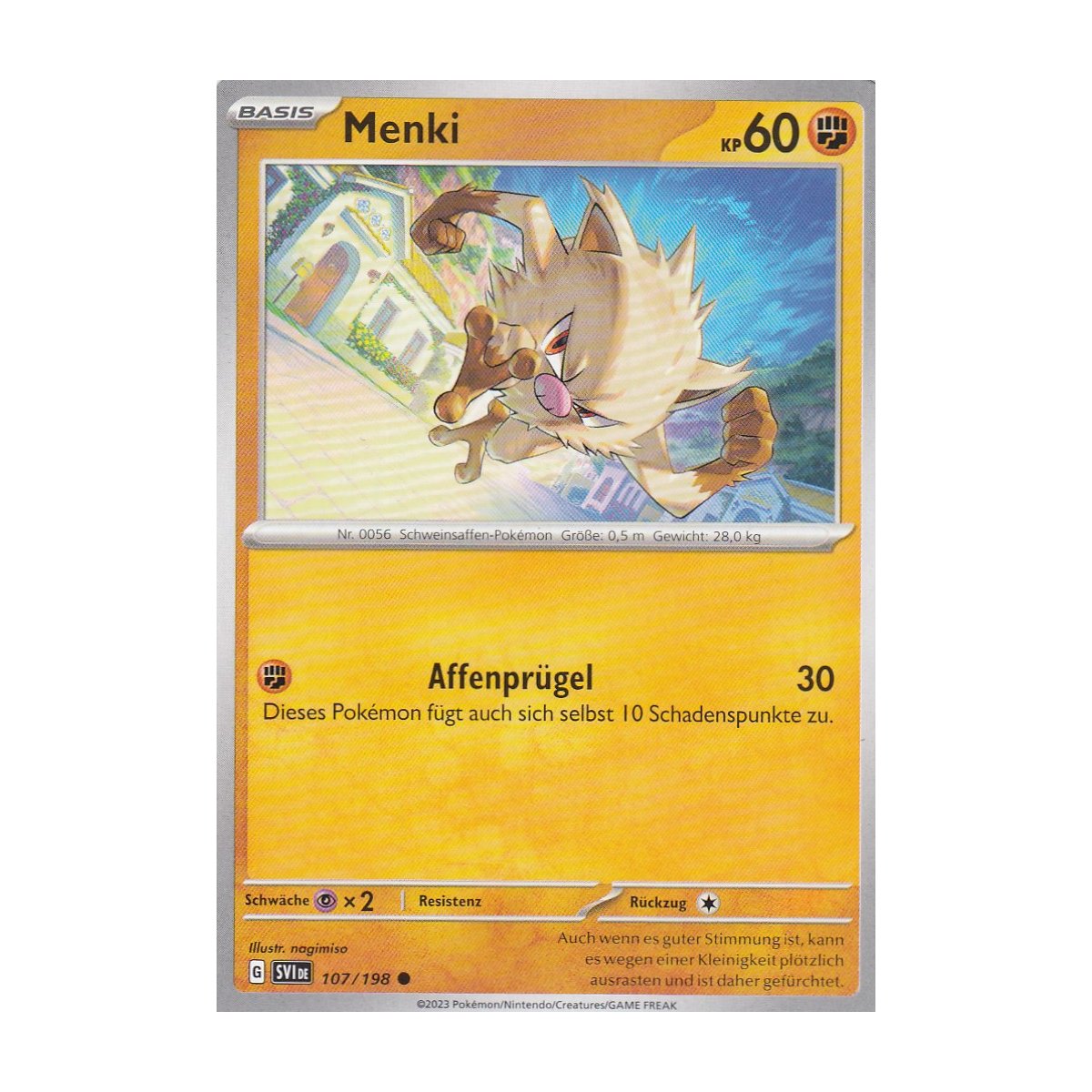 Menki 107/198 Karmesin und Purpur Pokemon Karte günstig kaufen