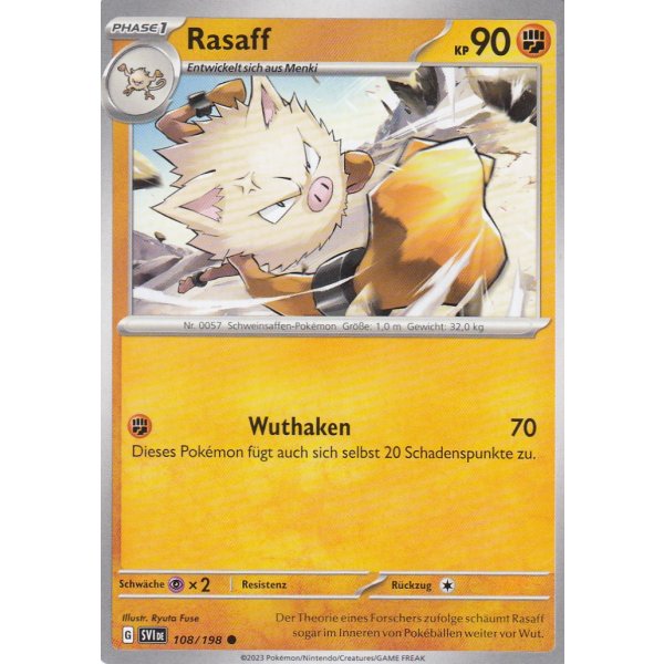 Rasaff 108/198 Karmesin und Purpur Pokemon Karte günstig kaufen