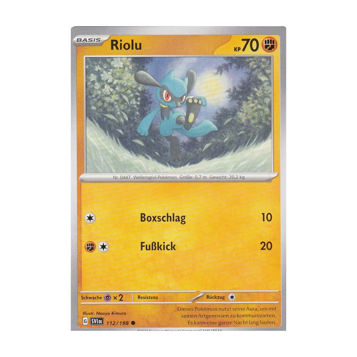 Riolu 112 198 Karmesin Und Purpur Pokemon Karte Günstig Kaufen
