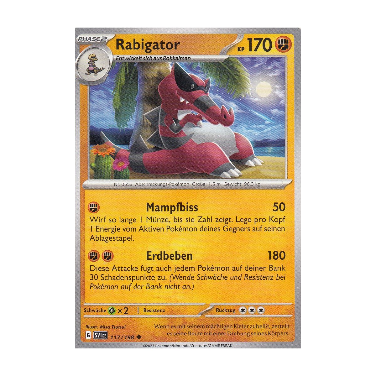 Rabigator 117/198 Karmesin und Purpur Pokemon Karte kaufen