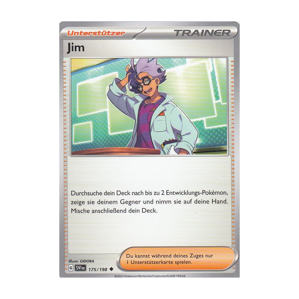 Jim 175/198 Karmesin und Purpur Pokemon Karte günstig kaufen