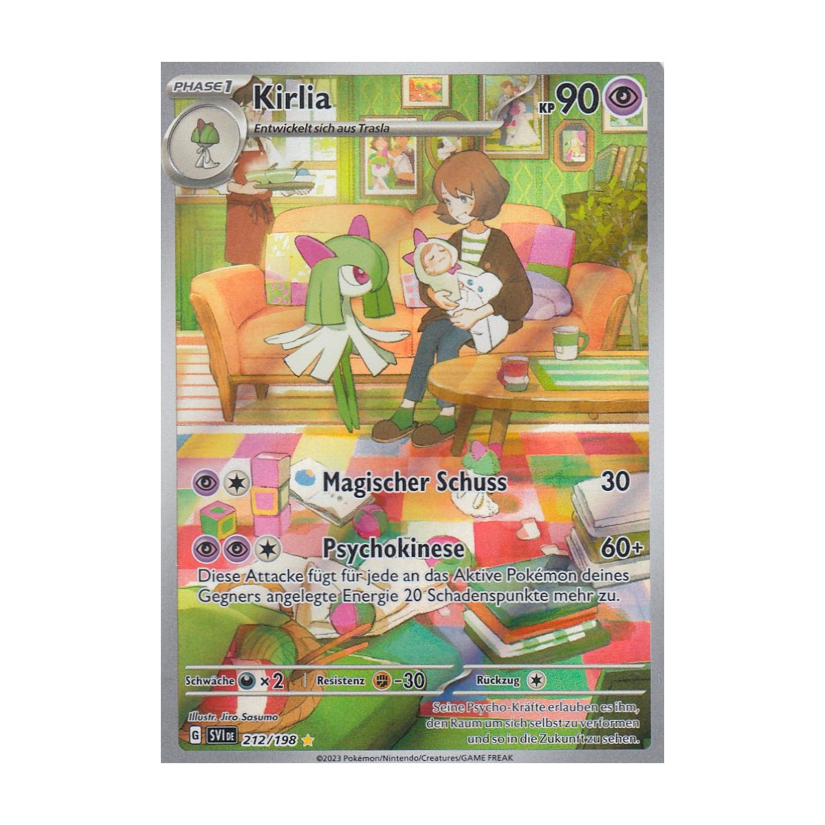 Kirlia 212/198 Illustration Rare Karmesin und Purpur Pokemon Karte kaufen