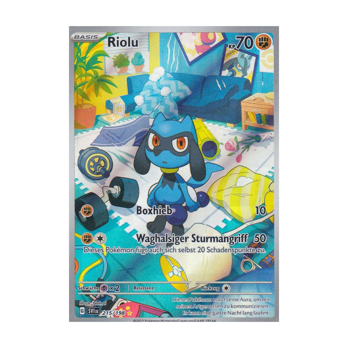 Riolu 215/198 Illustration Rare Karmesin und Purpur Pokemon Karte kaufen