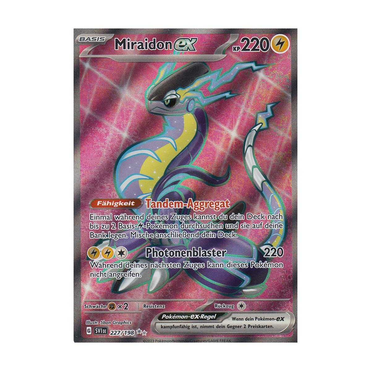 Miraidon-ex 227/198 Fullart Karmesin und Purpur Pokemon Karte kaufen