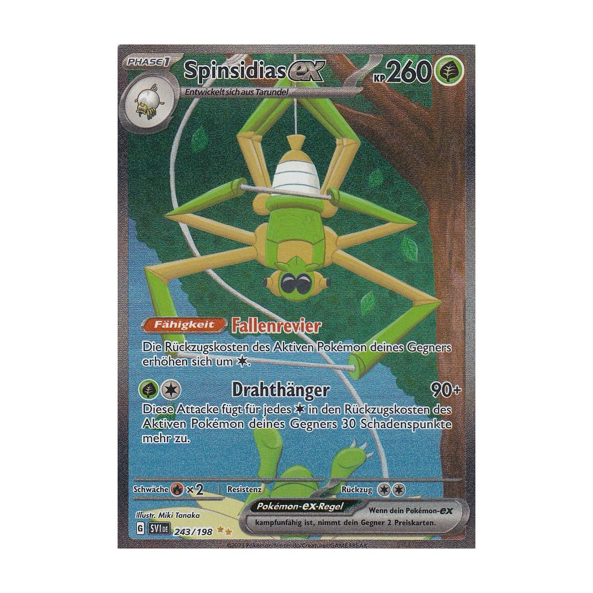 Spinsidias-ex 243/198 Special Illustration Rare Karmesin und Purpur ...