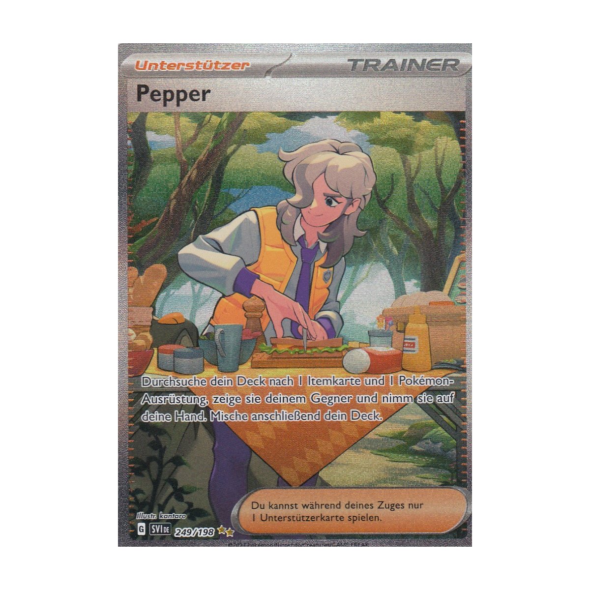 Pepper 249/198 Special Illustration Rare Karmesin und Purpur Pokemon ...