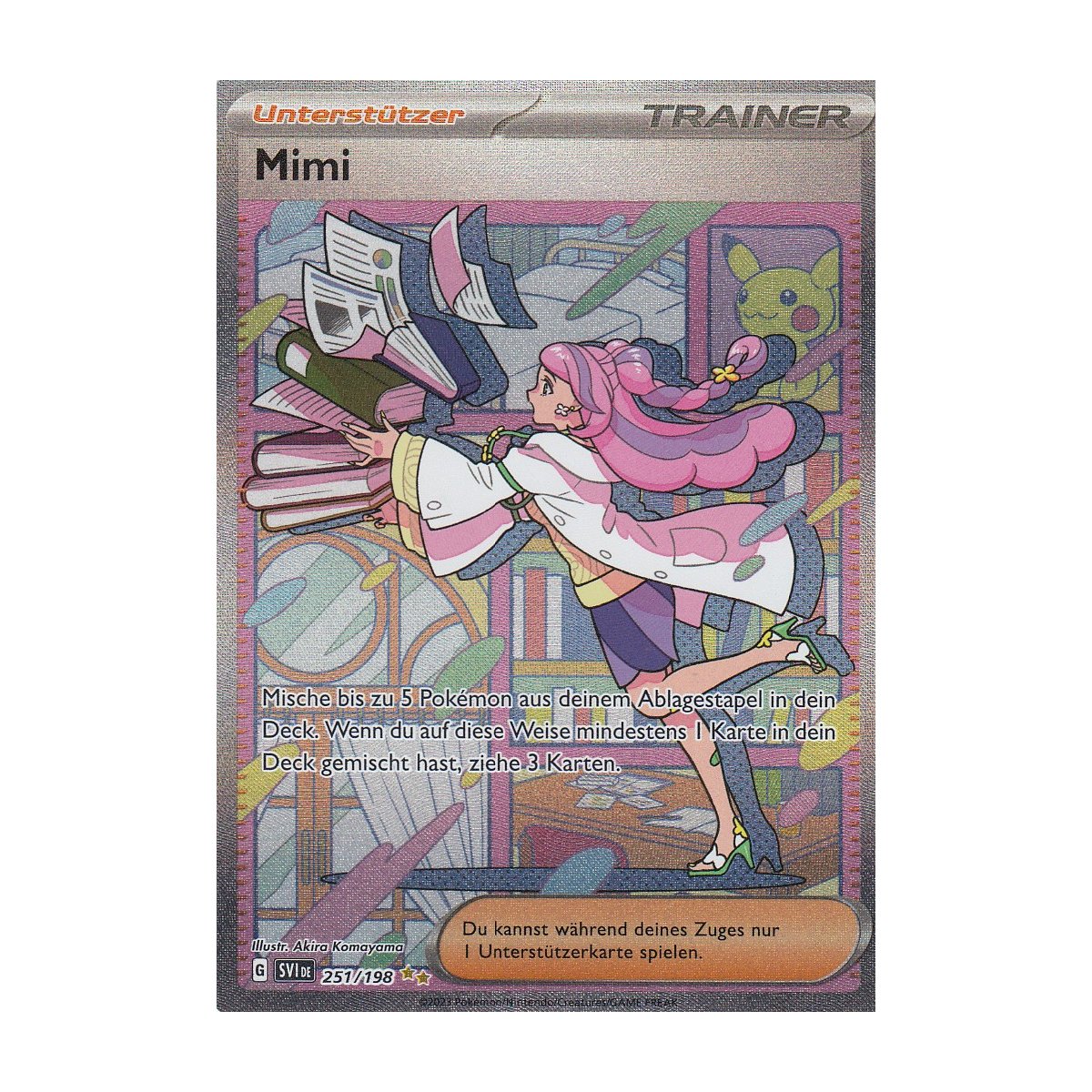 Mimi 251/198 Special Illustration Rare Karmesin und Purpur Pokemon ...