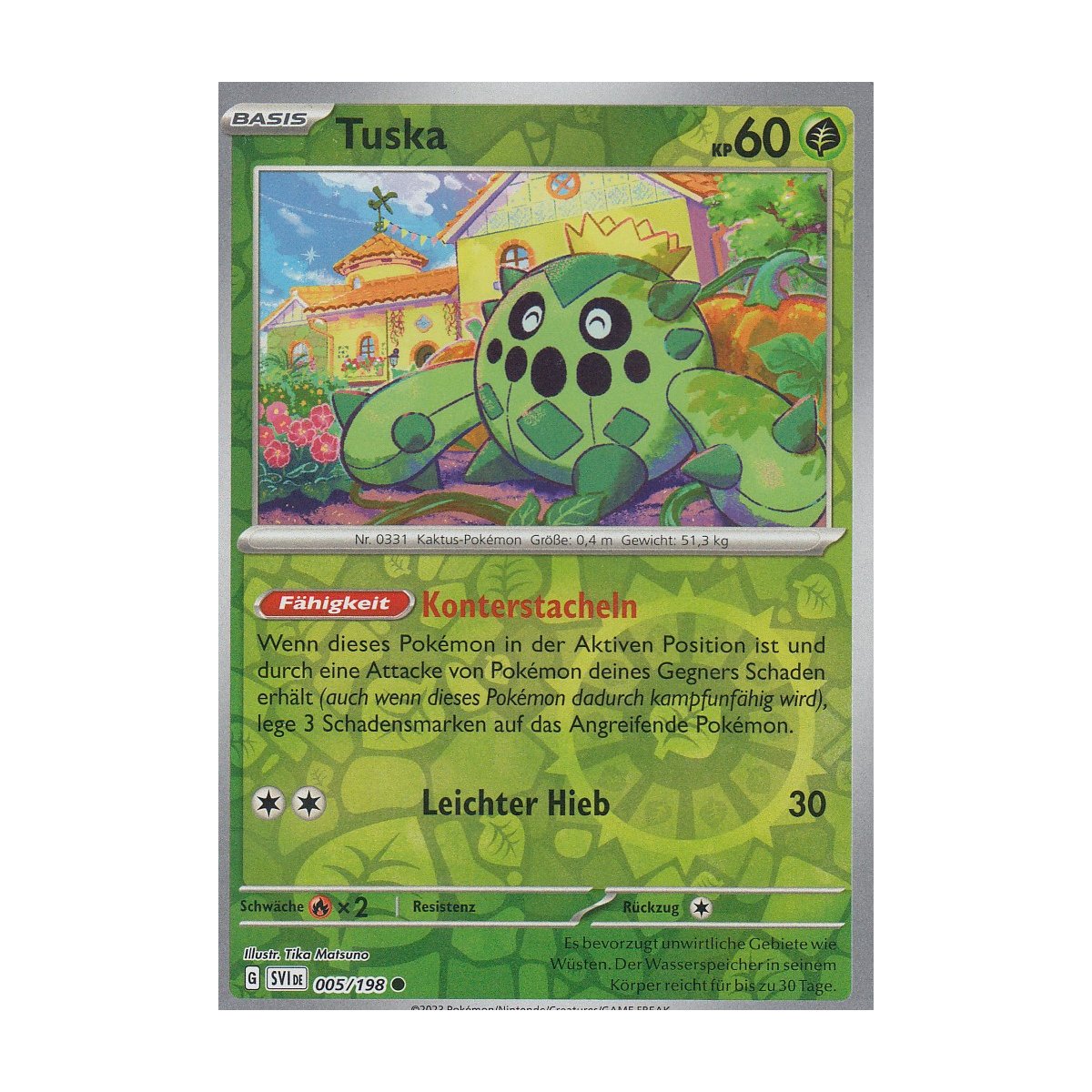 Tuska 005/198 REVERSE HOLO Karmesin und Purpur Pokemon Karte kaufen