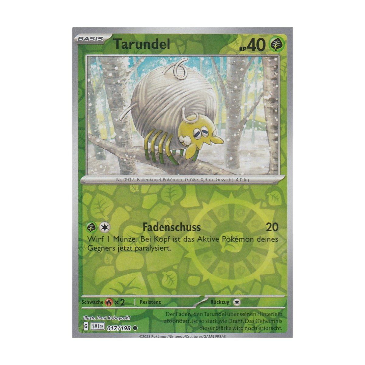 Tarundel 017/198 REVERSE HOLO Karmesin und Purpur Pokemon Karte kaufen