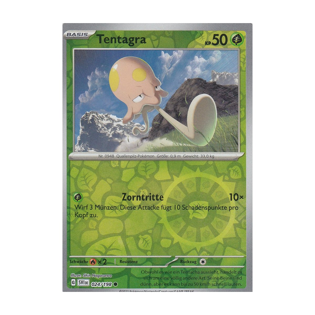 Tentagra 024/198 REVERSE HOLO Karmesin und Purpur Pokemon Karte kaufen