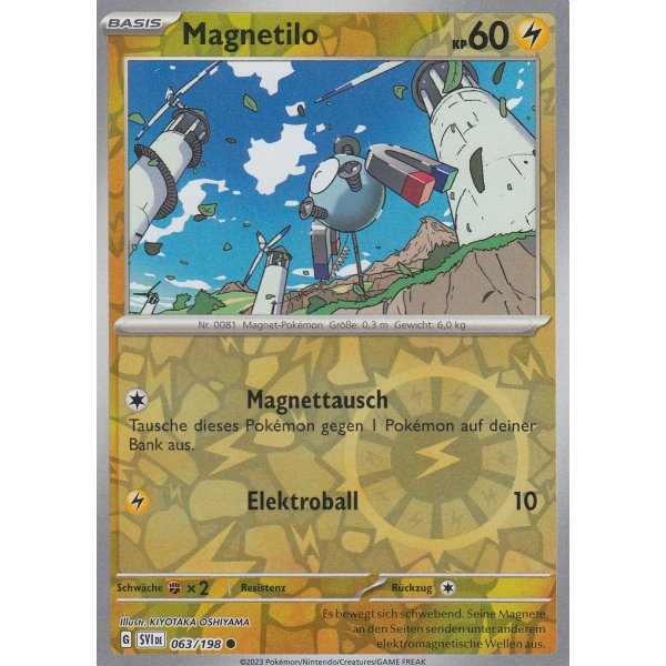 Magnetilo 063/198 REVERSE HOLO Karmesin und Purpur Pokemon Karte kaufen