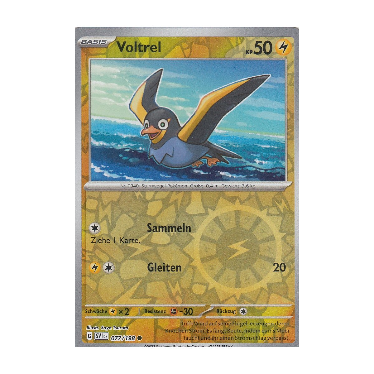 Voltrel 077/198 REVERSE HOLO Karmesin und Purpur Pokemon Karte kaufen