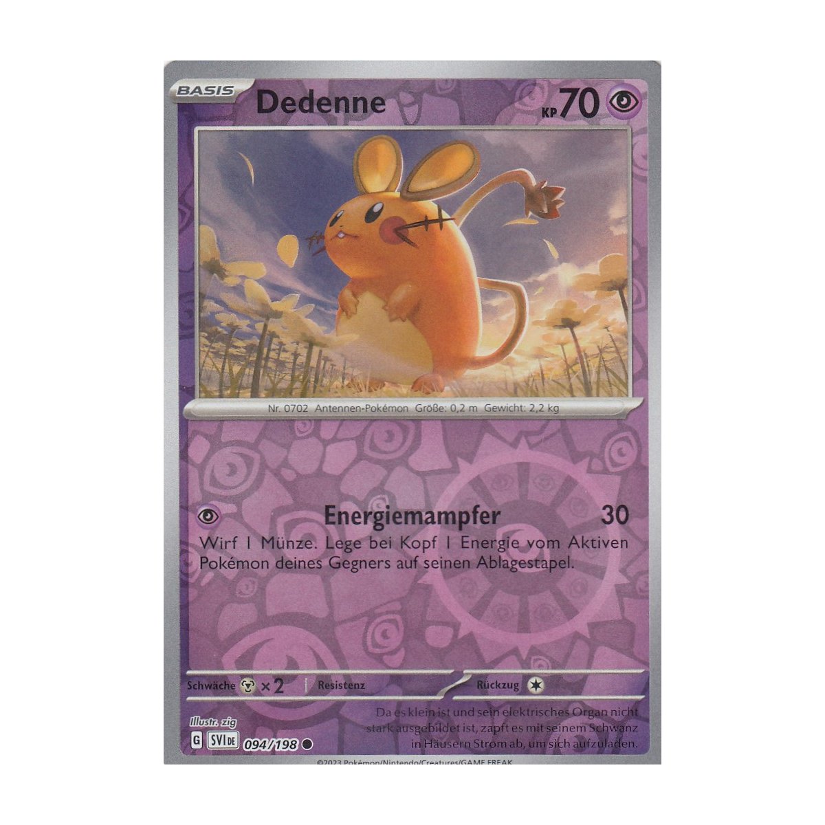 Dedenne 094/198 REVERSE HOLO Karmesin und Purpur Pokemon Karte kaufen