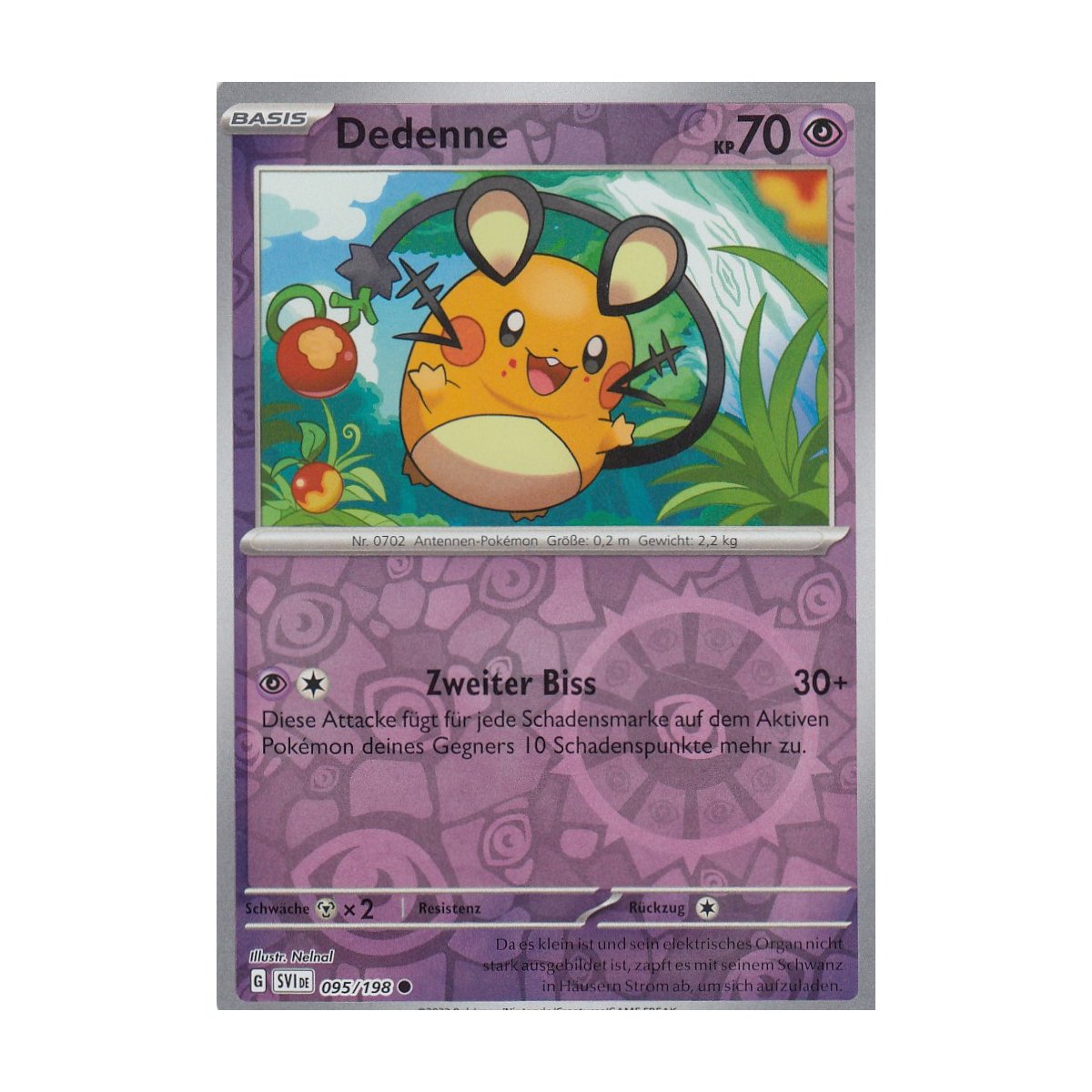 Dedenne 095/198 REVERSE HOLO Karmesin und Purpur Pokemon Karte kaufen