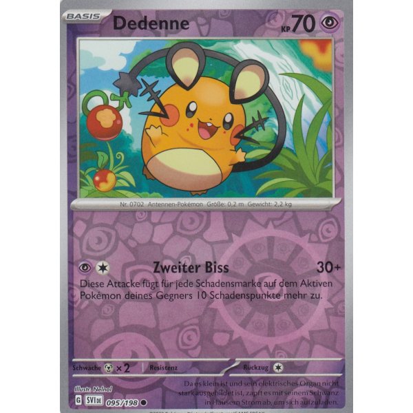 Dedenne 095/198 REVERSE HOLO Karmesin und Purpur Pokemon Karte kaufen