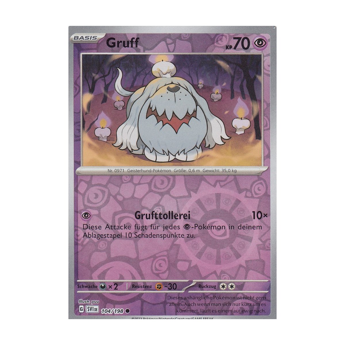 Gruff 104/198 REVERSE HOLO Karmesin und Purpur Pokemon Karte kaufen