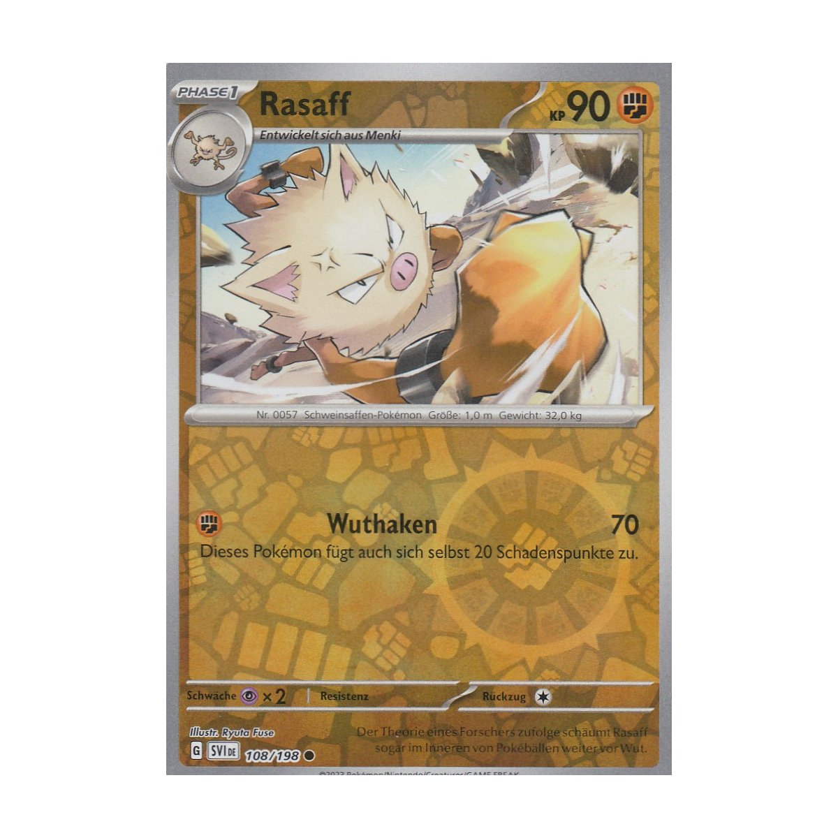 Rasaff 108/198 REVERSE HOLO Karmesin und Purpur Pokemon Karte kaufen
